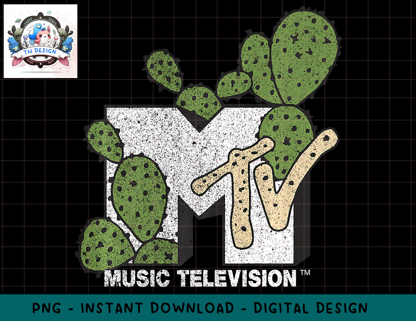 MTV Music Television Cactus Logo png, digital download, ins | Inspire ...