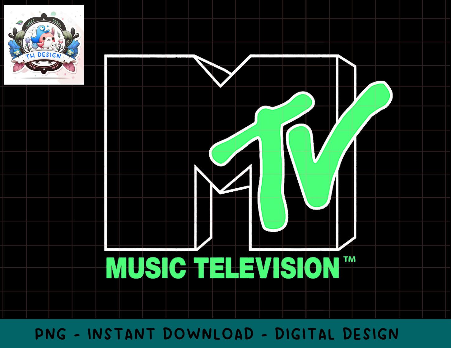 MTV Space Walk Front Back Logo png, digital download, instan | Inspire ...