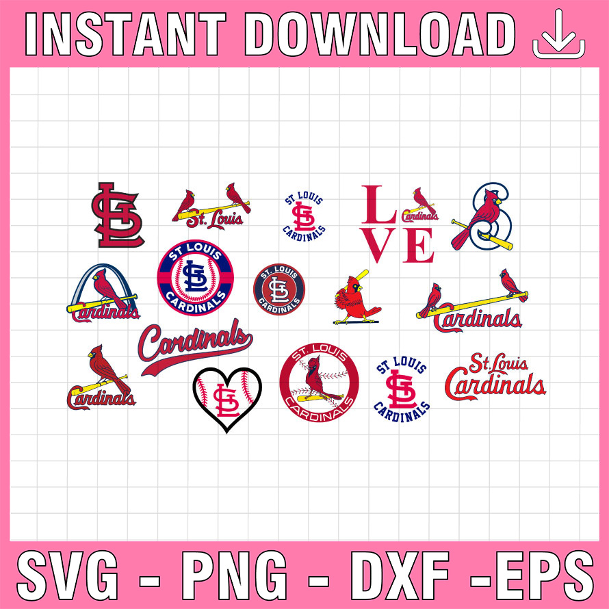 16 Files St Louis Cardinals svg, Cut Files, SVG Files, Baseb | Inspire ...