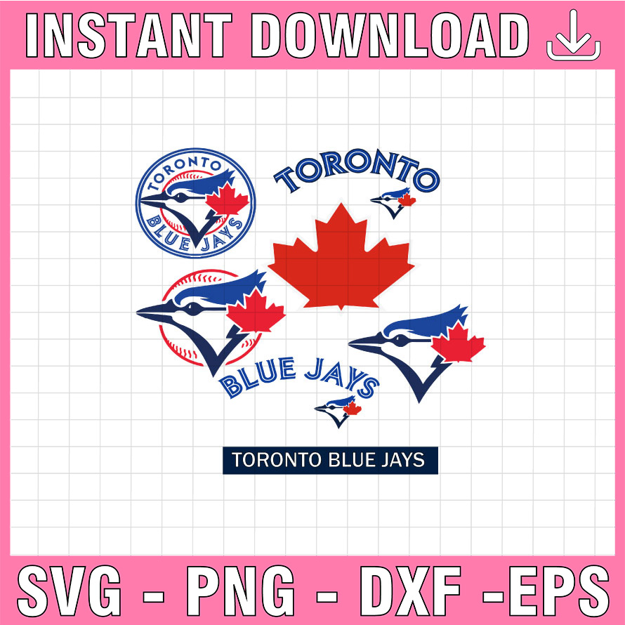 6 Files Toronto Blue Jays svg, Cut Files, SVG Files, Baseba | Inspire ...