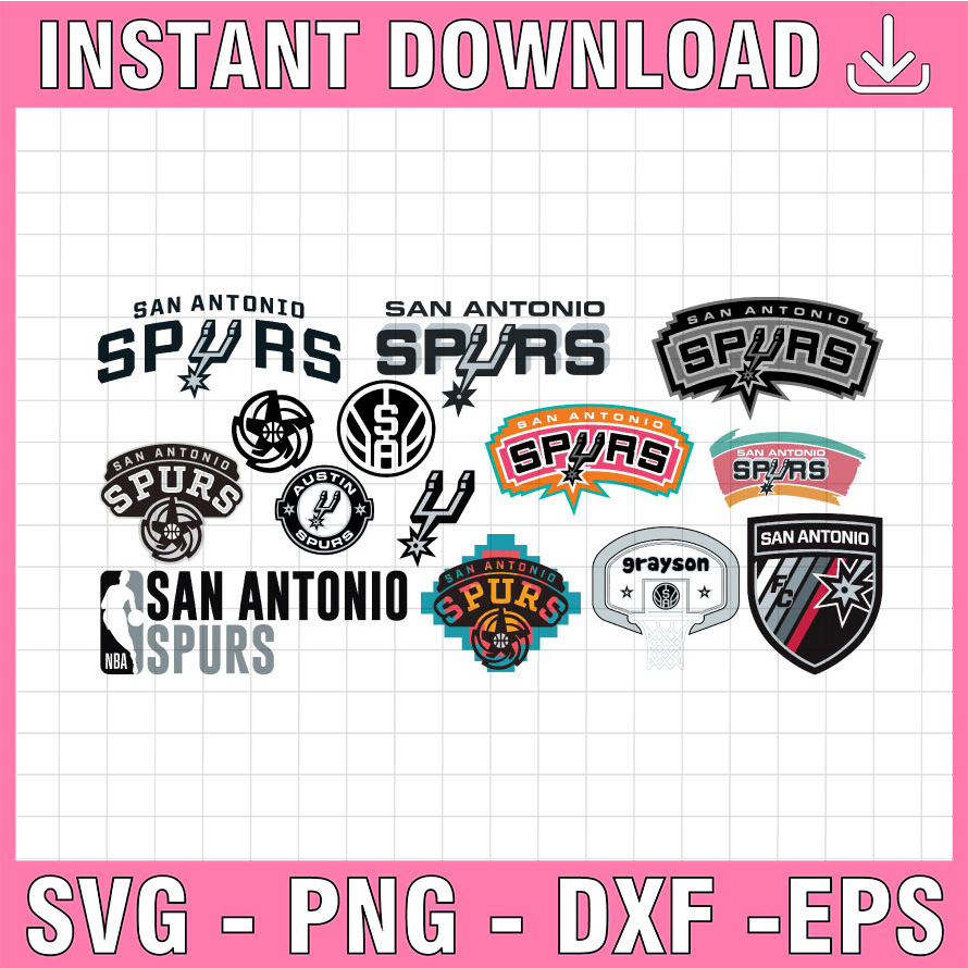 14 Files San Antonio Spurs SVG, NBA Basketball bundle svg,N - Inspire ...