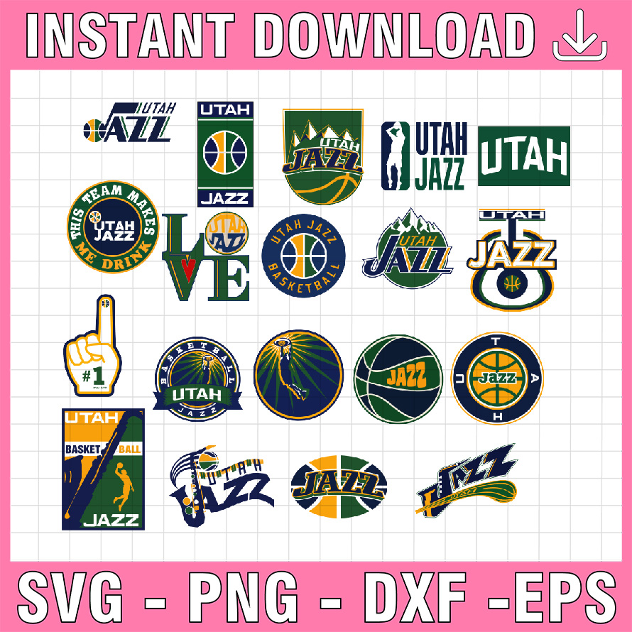 19 Files Utah Jazz svg, Ultas svg, Jazz svg,basketball bundl | Inspire ...