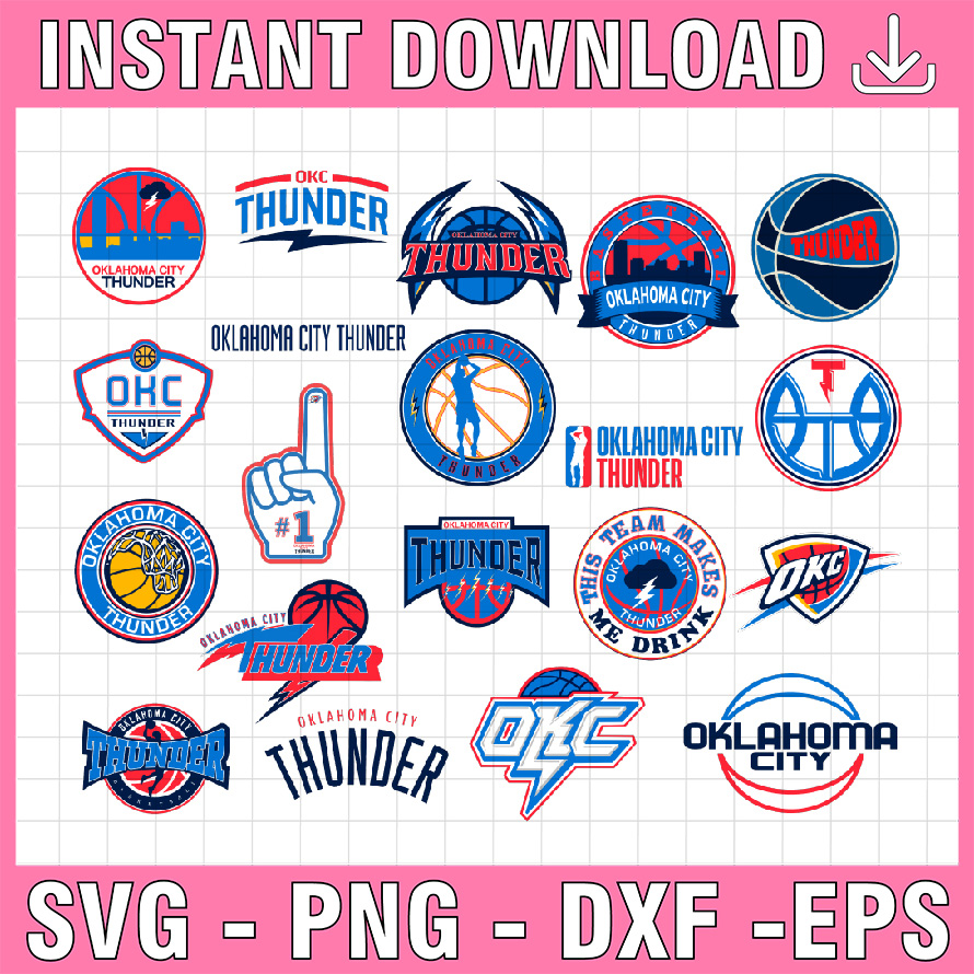 20 Files NBA Oklahoma City Thunder, Oklahoma svg, basketball | Inspire ...