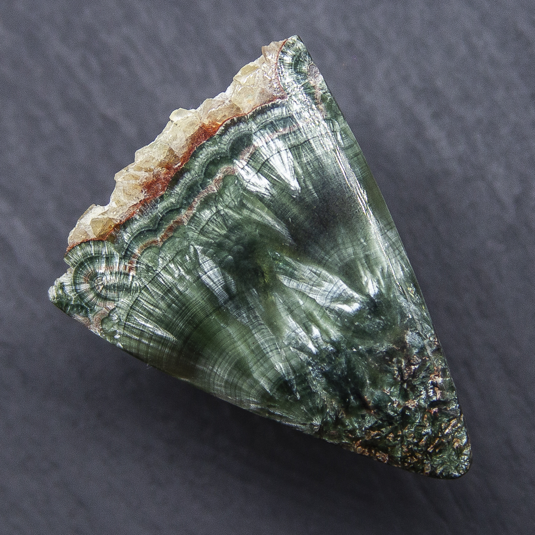 Raw seraphinite with calcite crystals Angel wing stone Trian | Inspire ...
