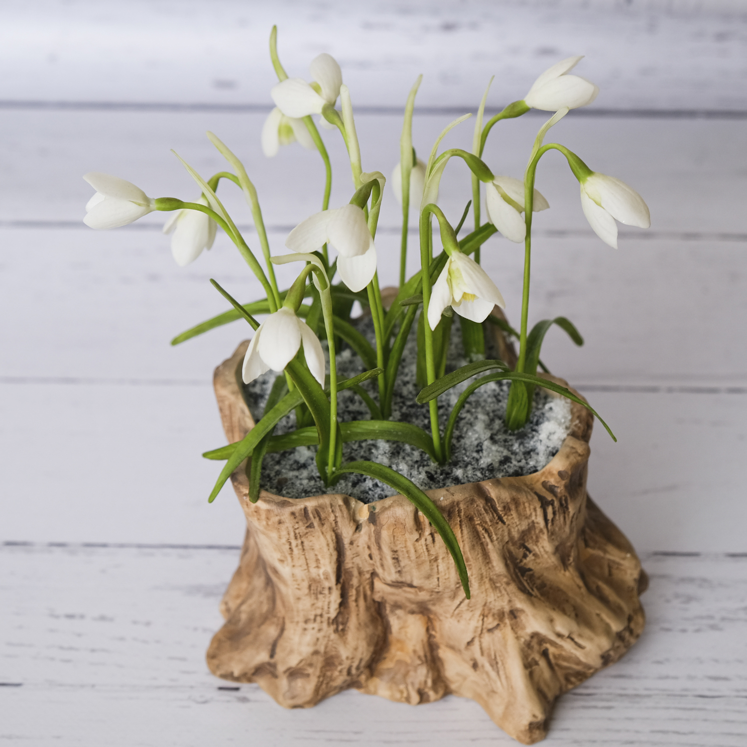 White cold porcelain flowers snowdrop gifts | Inspire Uplift