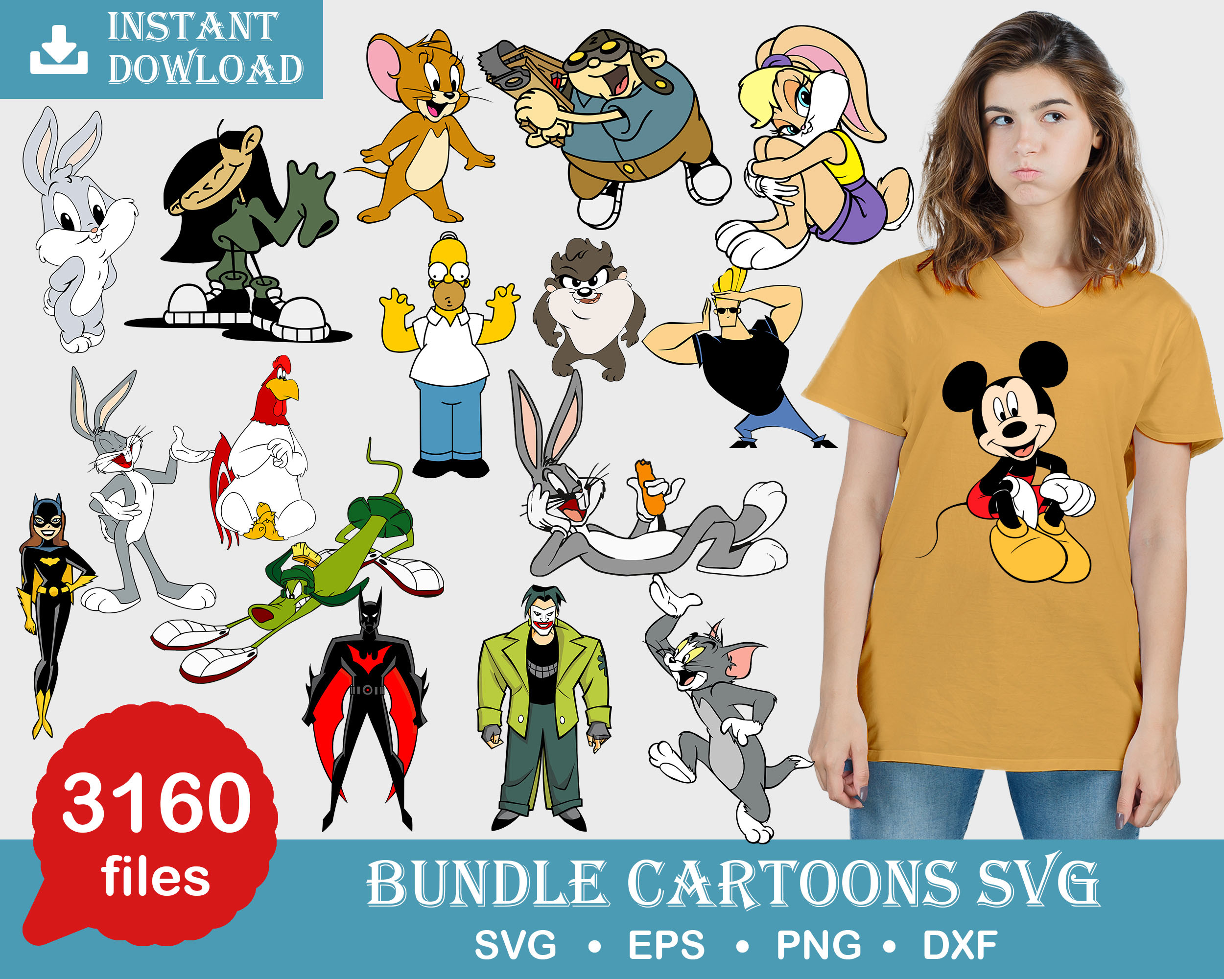 Cartoon retro PNG bundle, Cartoon tshirt bundle, PNG files | Inspire Uplift