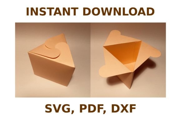 Triangle Box Template, Box Template SVG, SVG Files, SVG, Cri | Inspire ...