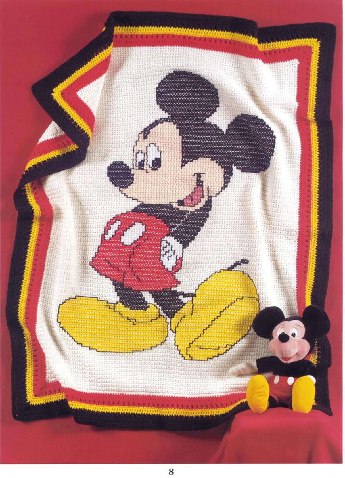 Vintage Crochet Mickey & Minnie Mouse Afghans PDF - Digital | Inspire ...