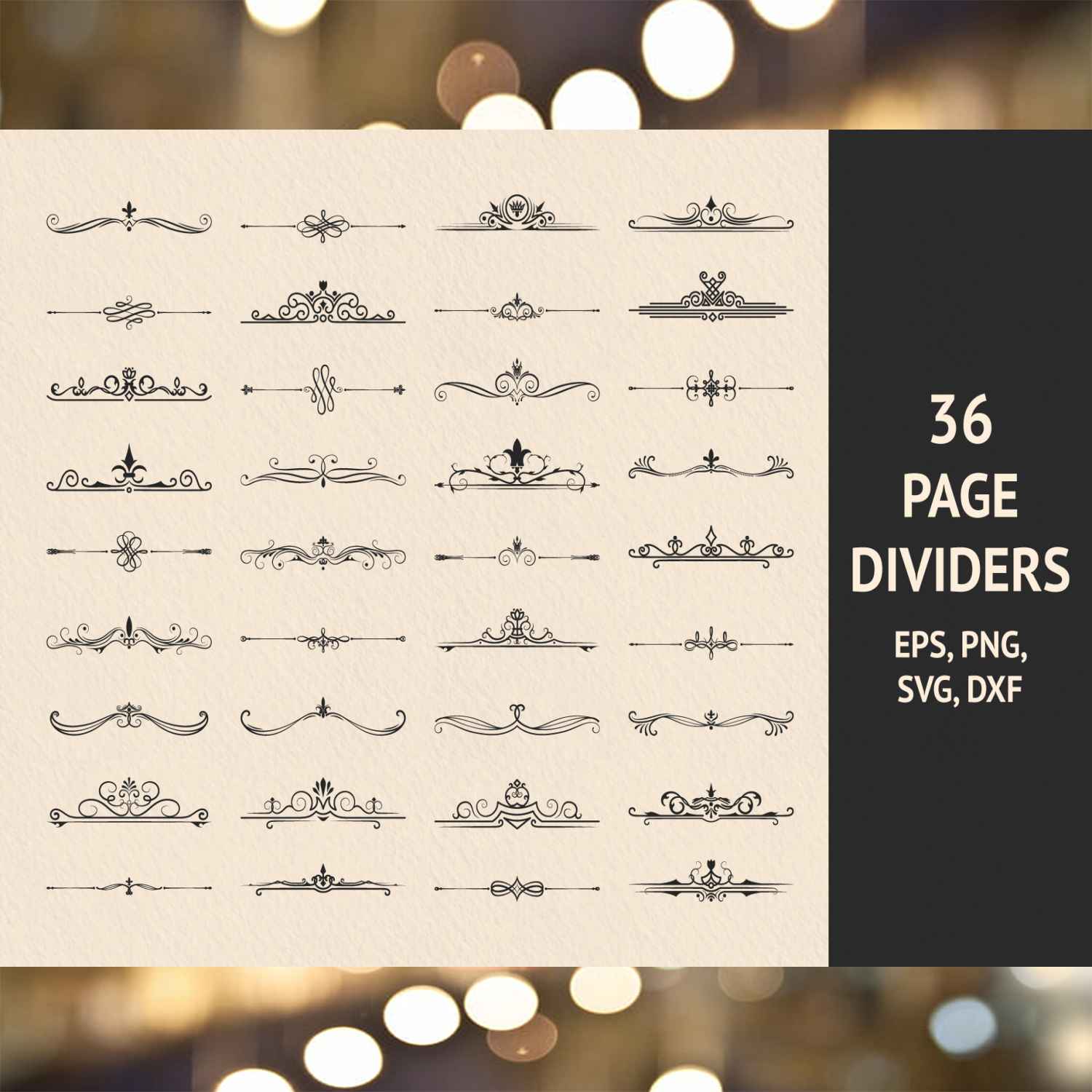 36 Page Dividers and Borders | Inspire Uplift