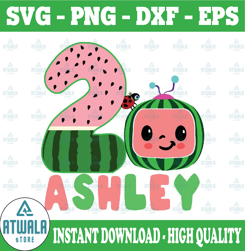 Personalized Coco melon birthday Svg Png, Customized Cocomel - Inspire ...