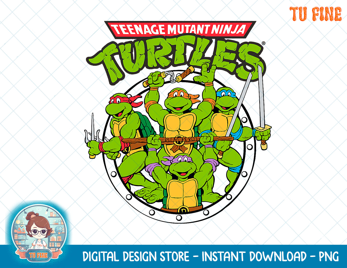 Teenage Mutant Ninja Turtles Group Action Stance T-Shirt.png | Inspire ...