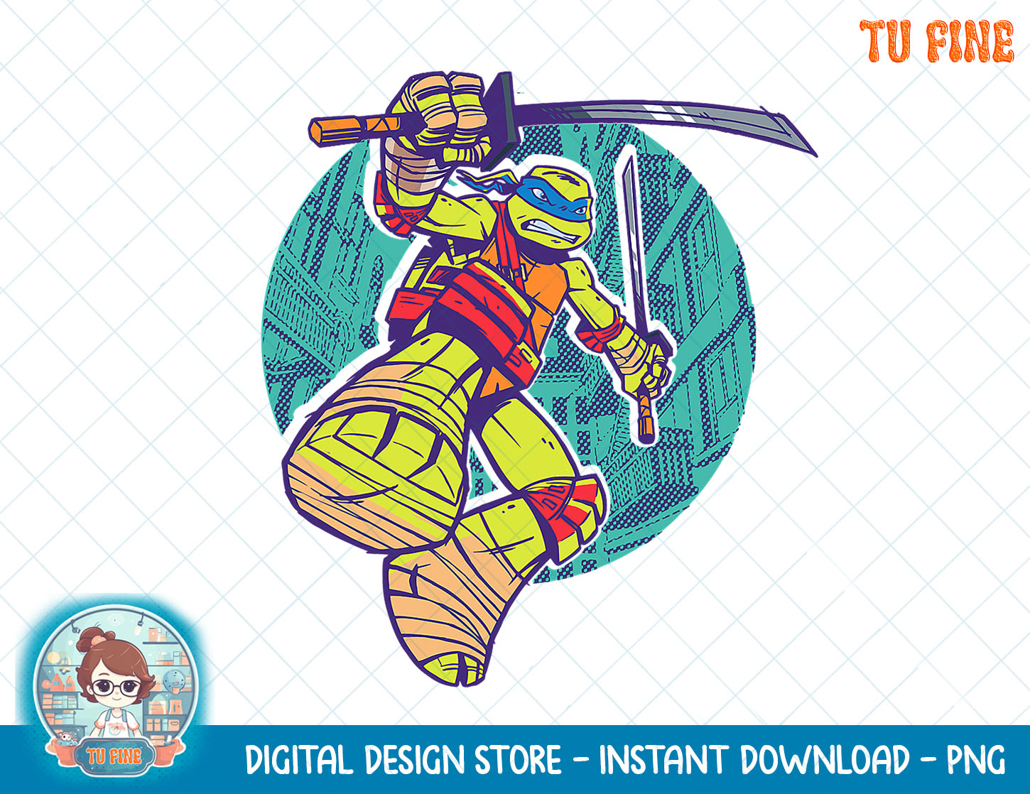 Teenage Mutant Ninja Turtles Leonardo Character T-Shirt.png | Inspire ...