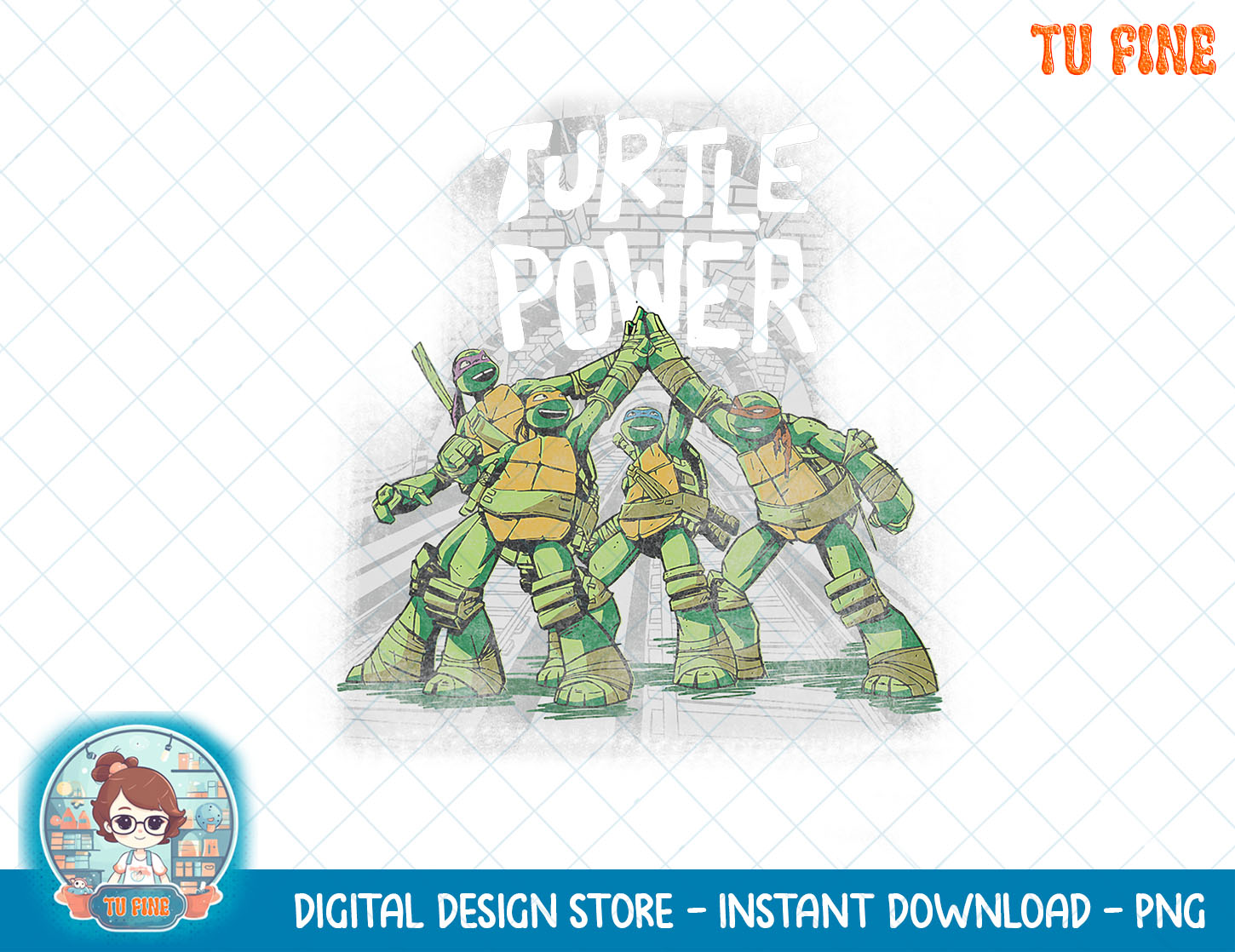 Teenage Mutant Ninja Turtles Power Stance T-Shirt.png | Inspire Uplift