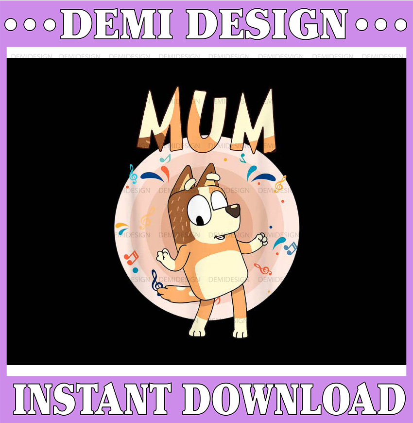 Bluey Mum Png, Funny Family Png, Mum Cartoon Dog Png For Pri | Inspire ...