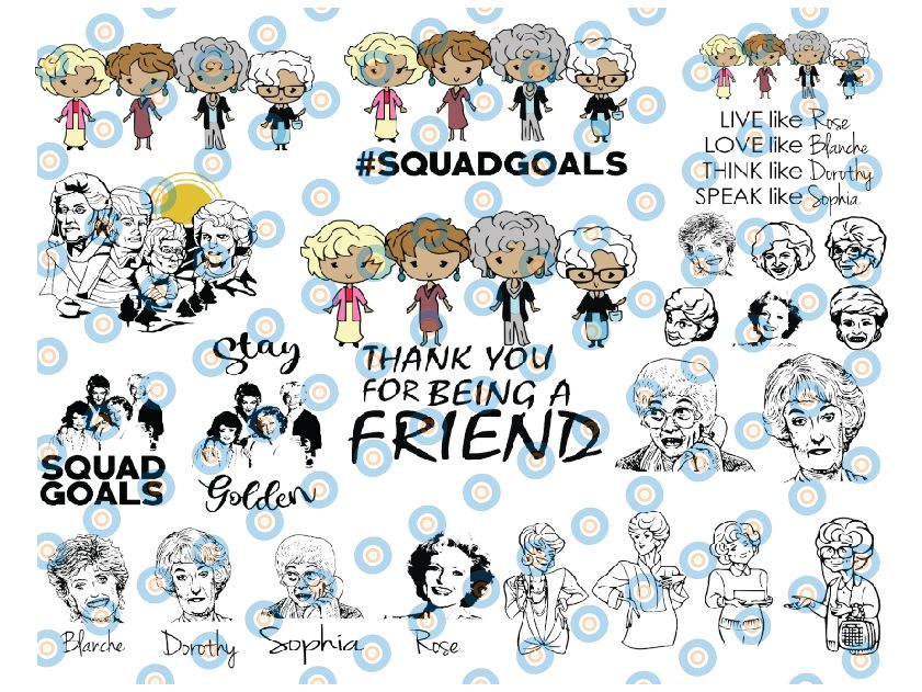 Golden Girls Bundle SVG,png,dxf, golden girls clipart, golde | Inspire ...