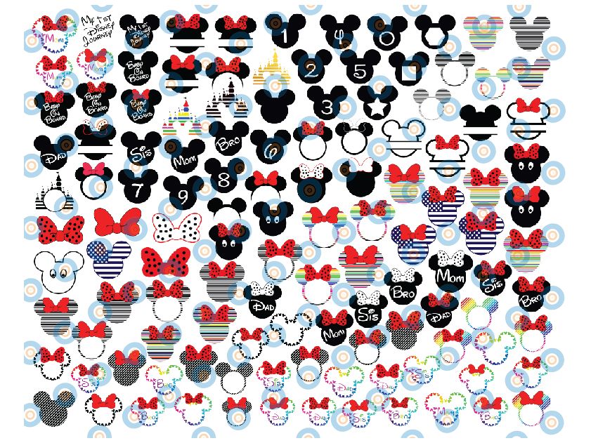 DISNEY SVG Bundle, Mickey SVG, Minnie svg, Disney svg, Disne | Inspire ...