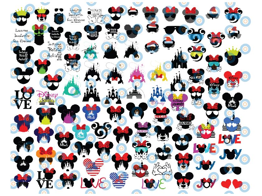 DISNEY SVG Bundle, Mickey SVG, Minnie svg, Disney svg, Disne | Inspire ...