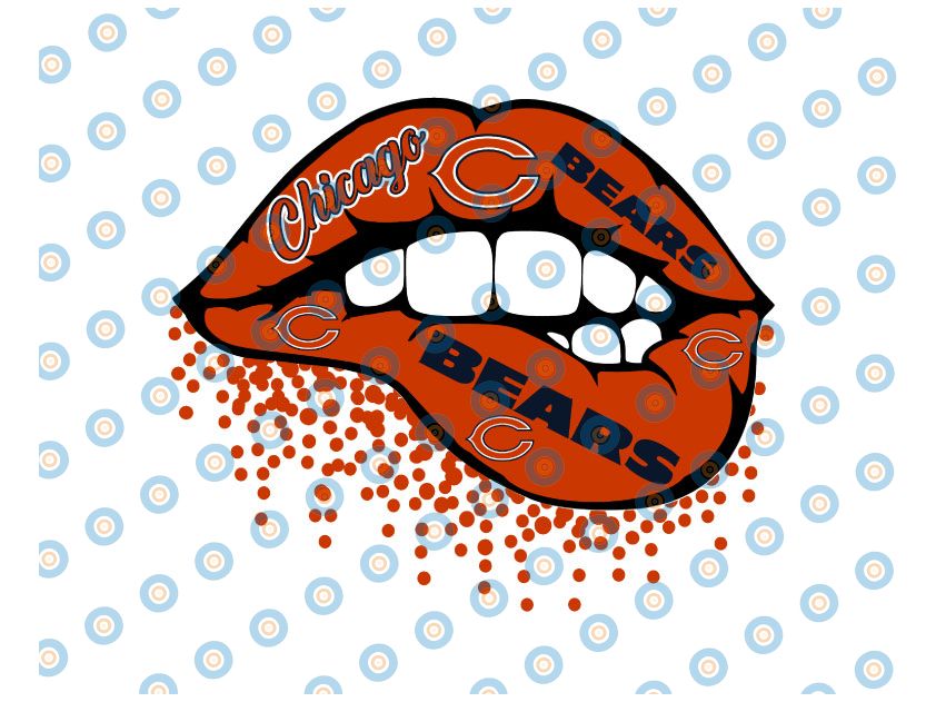 Chicago Bears Inspired Lips Inspired png, Bears png, Chicago | Inspire ...