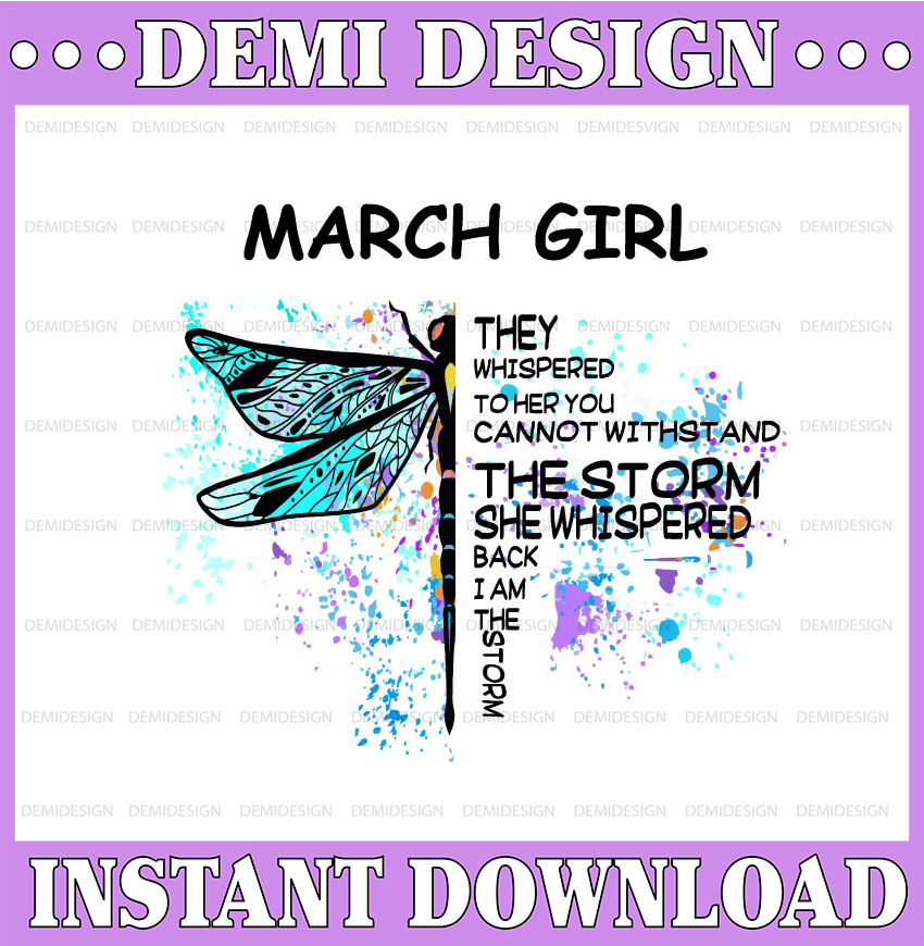 March Girl Hippie - Whisper Words Of Wisdom PNG, Birthday gi - Inspire ...