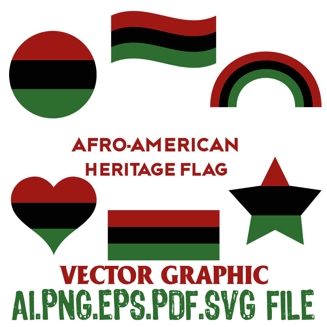 Afro-American Heritage Flag Vector Graphics, Vector Digital - Inspire ...