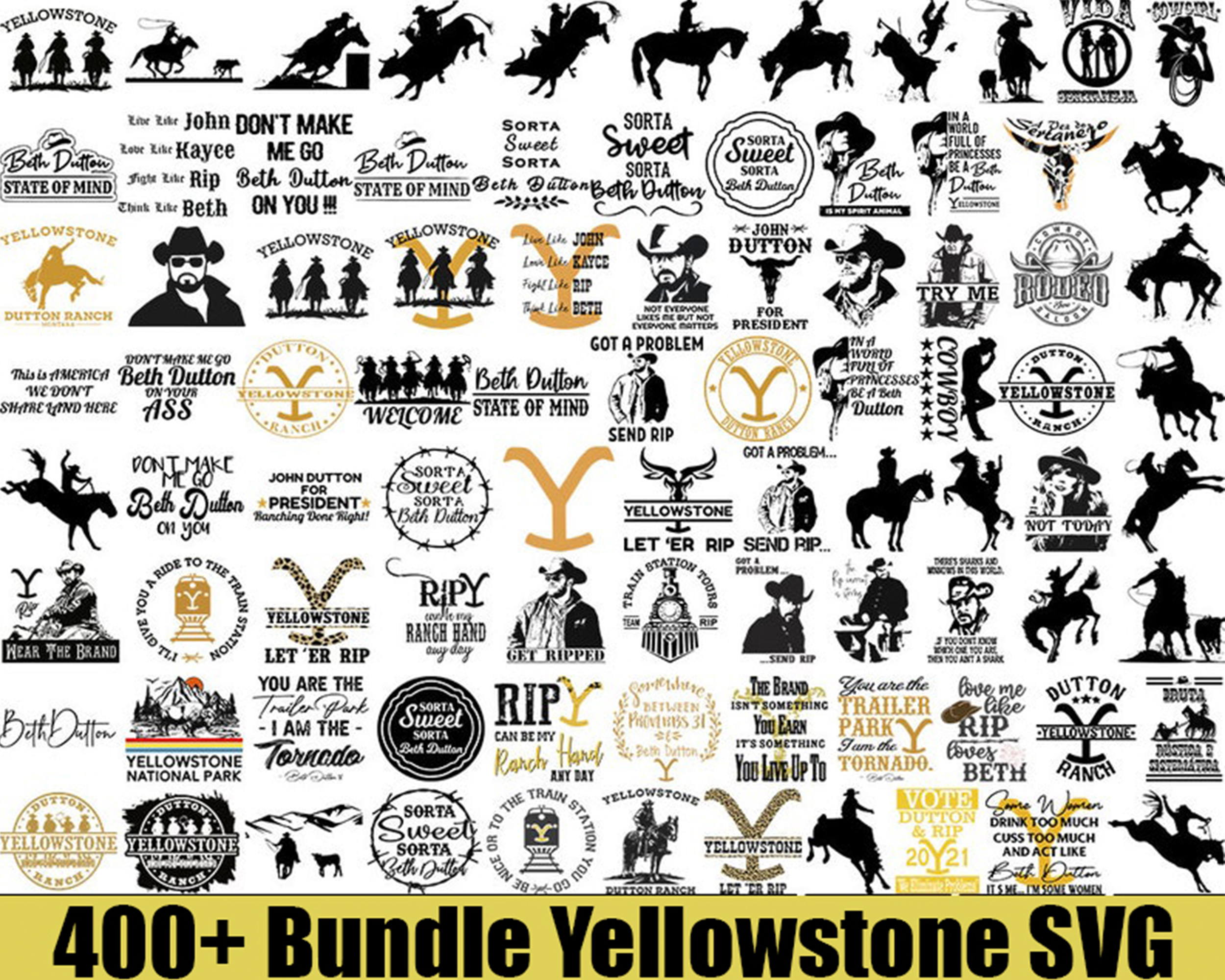 Bundle Yellowstone Svg, Yellowstone Png, Yellow Stone Svg, Y | Inspire ...