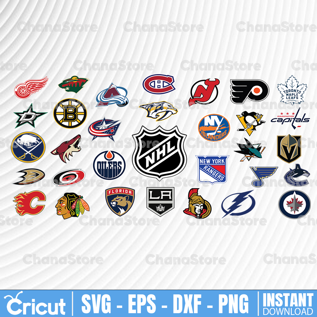 NHL Logo svg Bundle – Hockey League Logo–NHL Logo NHL Svg Ve | Inspire Uplift