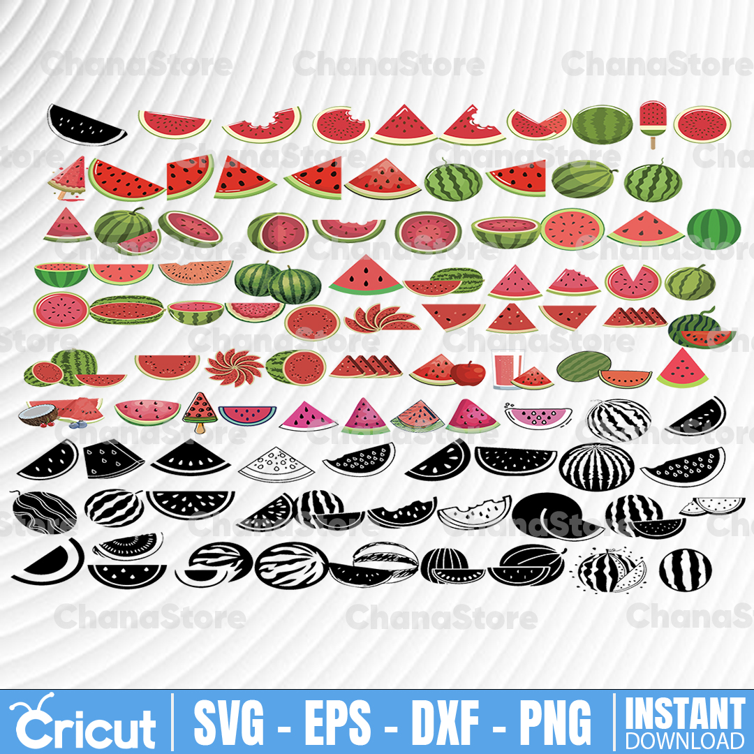 Watermelon Bundle SVG, Summer Svg, Watermelon Svg, Watermelo | Inspire ...