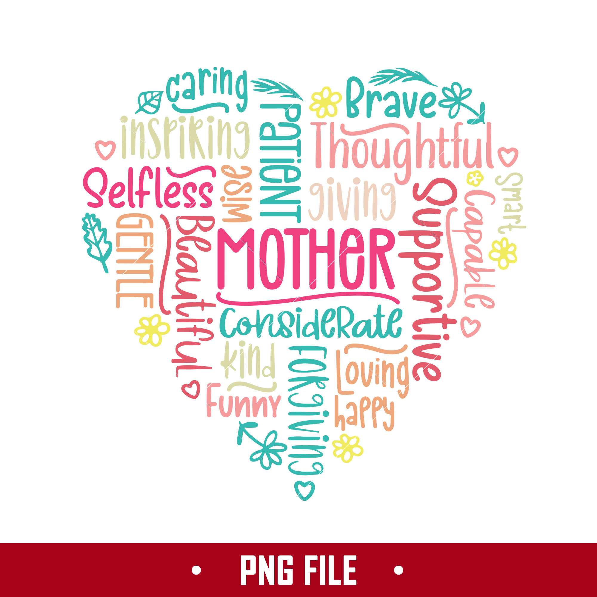 Mother Heart Png, Mama Png, Mom Png, Mother's Day Png Digita | Inspire ...