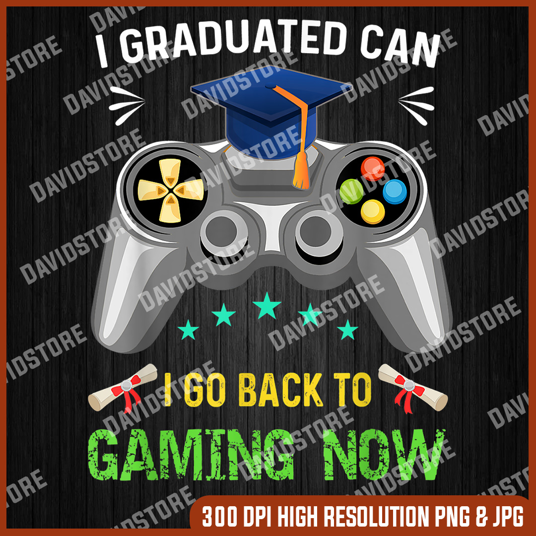 Funny Graduation gaming class of 2022 gamer Graduate Last Da - Inspire ...