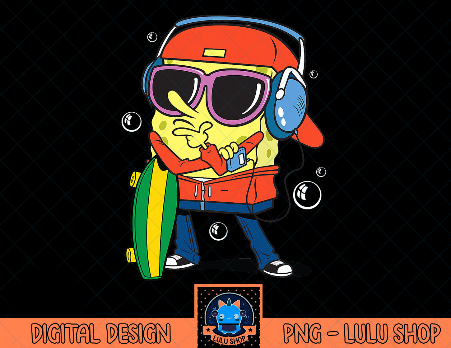 Spongebob Skater Tee With Hat T-Shirt.png | Inspire Uplift