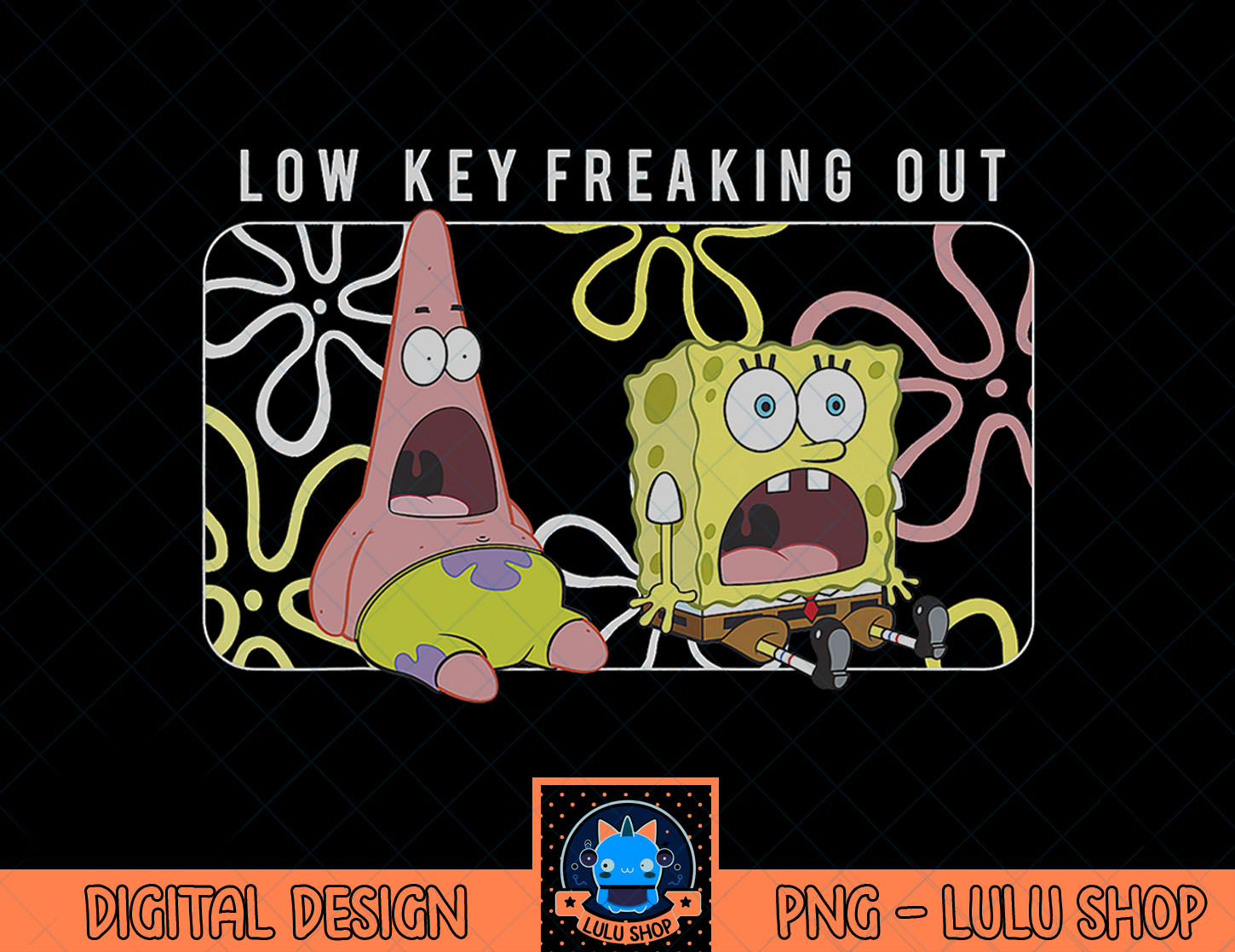 SpongeBob SquarePants & Patrick Low Key Freaking Out T-Shirt | Inspire ...