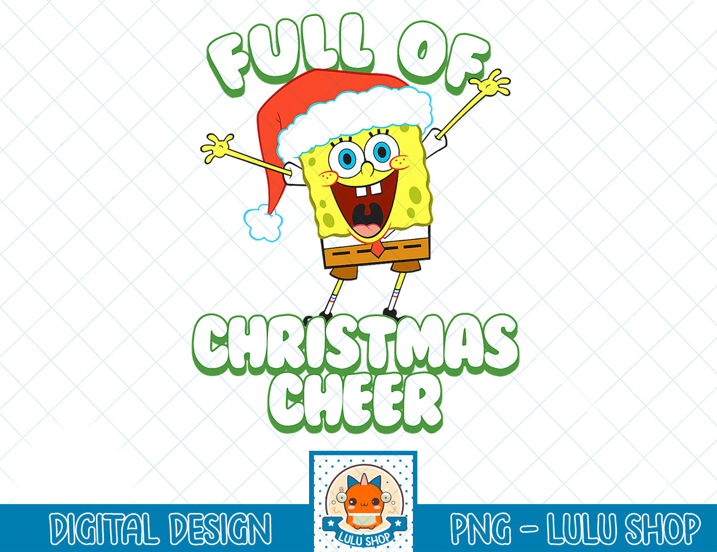Spongebob Squarepants Full Of Christmas Cheer Holiday T-Shir | Inspire ...