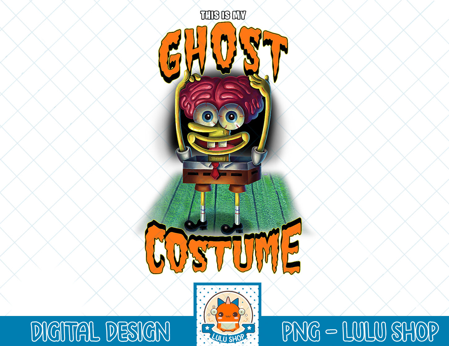 SpongeBob SquarePants Halloween This Is My Ghost Costume T-S - Inspire ...