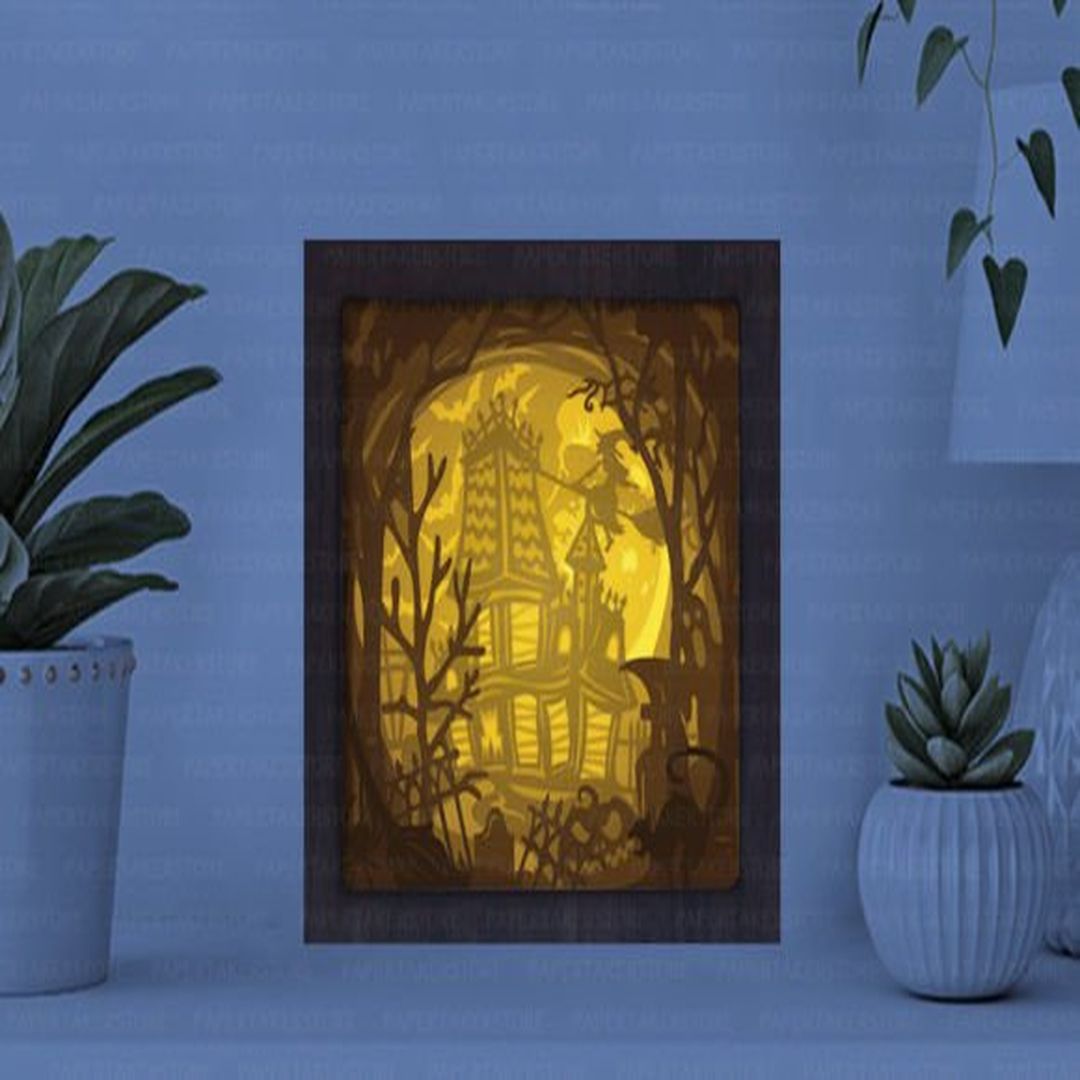 Halloween Paper Cut Light Box | Inspire Uplift