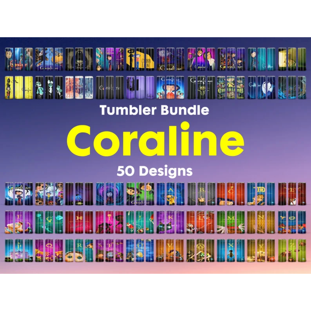 Bundle 50 Coraline 20oz Skinny Straight&Tapered Designs,Cora | Inspire ...