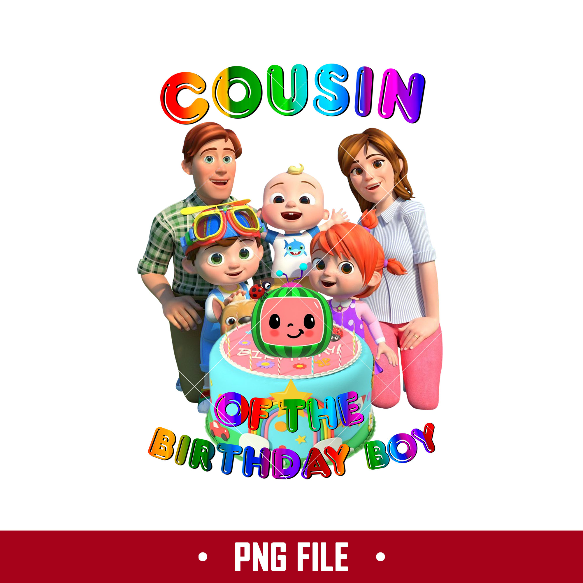 Cousin Of The Birthday Boy Png, Cocomelon Birthday Png, Coco | Inspire ...