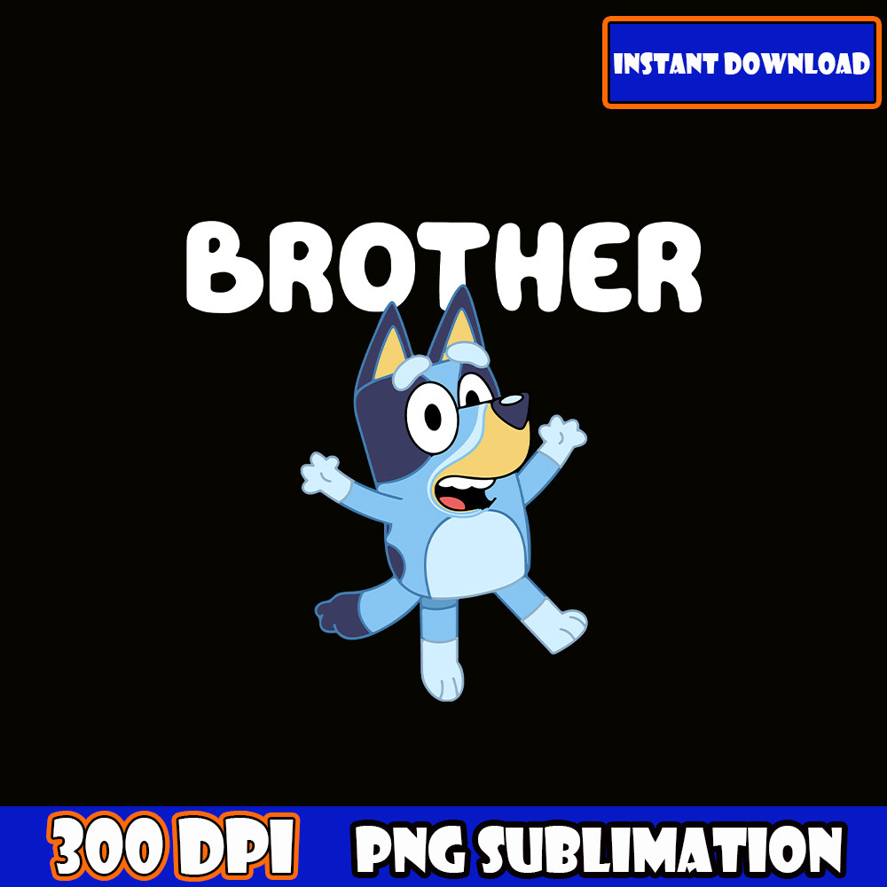 Blue dog Cartoon Family | Bluey | SVG PNG | Digital Download | Inspire ...