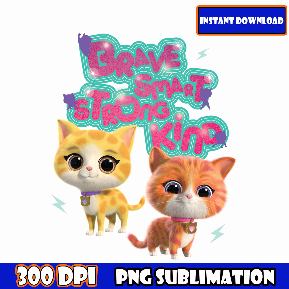 Superkitties Pounce Bundle PNG, Superkitties PNG, Super Cat | Inspire ...