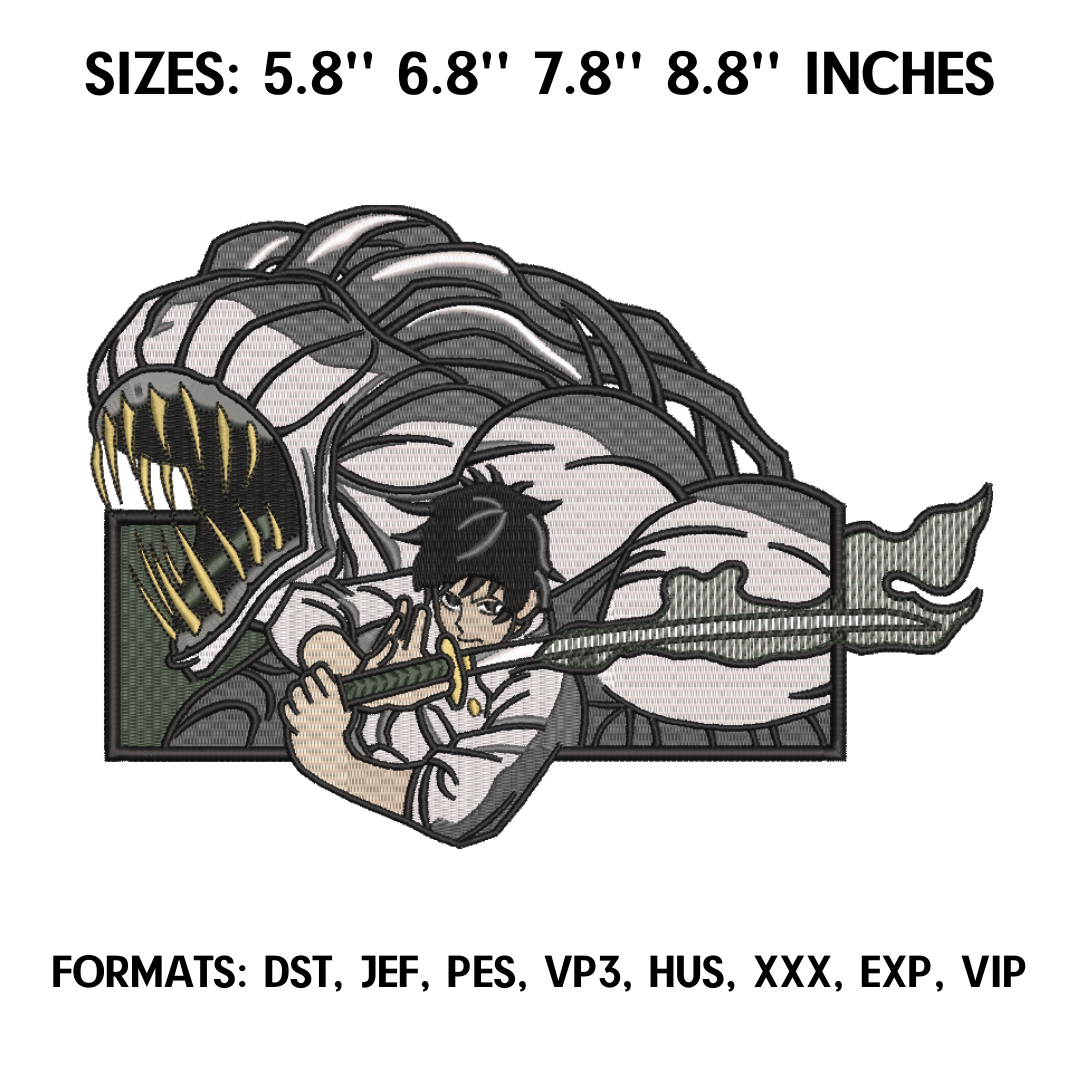 Yuta and Rika Embroidery Design File, Jujutsu Kaisen Anime E - Inspire ...