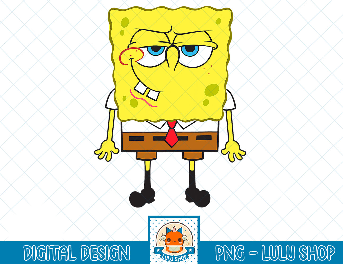 Spongebob SquarePants Large Character With Smirk T-Shirt.png | Inspire ...