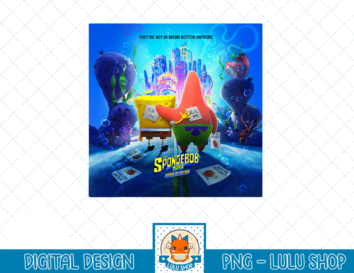 SpongeBob SquarePants Movie Sponge On The Run Kick Me Poster | Inspire ...