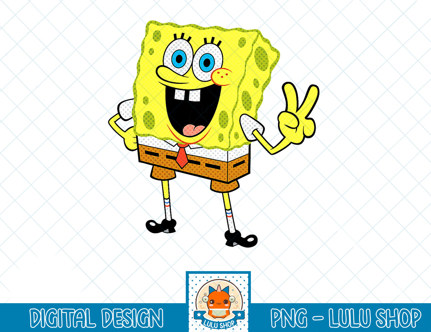 Spongebob Squarepants Peace Sign T-Shirt.png | Inspire Uplift