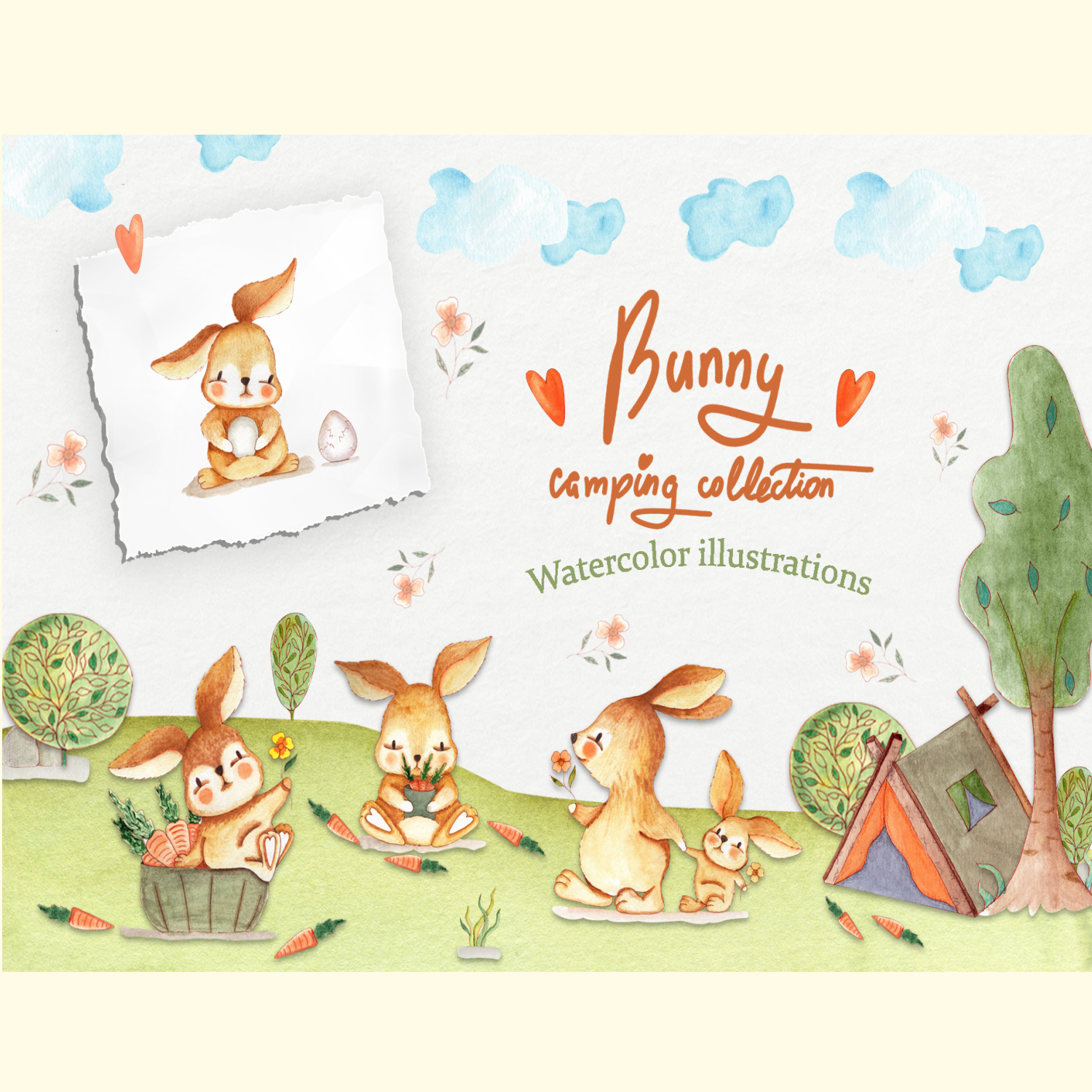 Bunny Camping Collection | Inspire Uplift