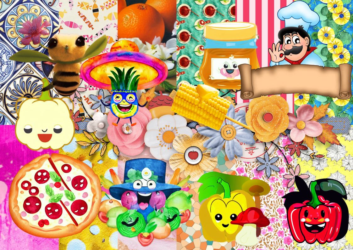 Digital Scrapbooking Kit Fun Kitchen, 82 elements | Inspire Uplift