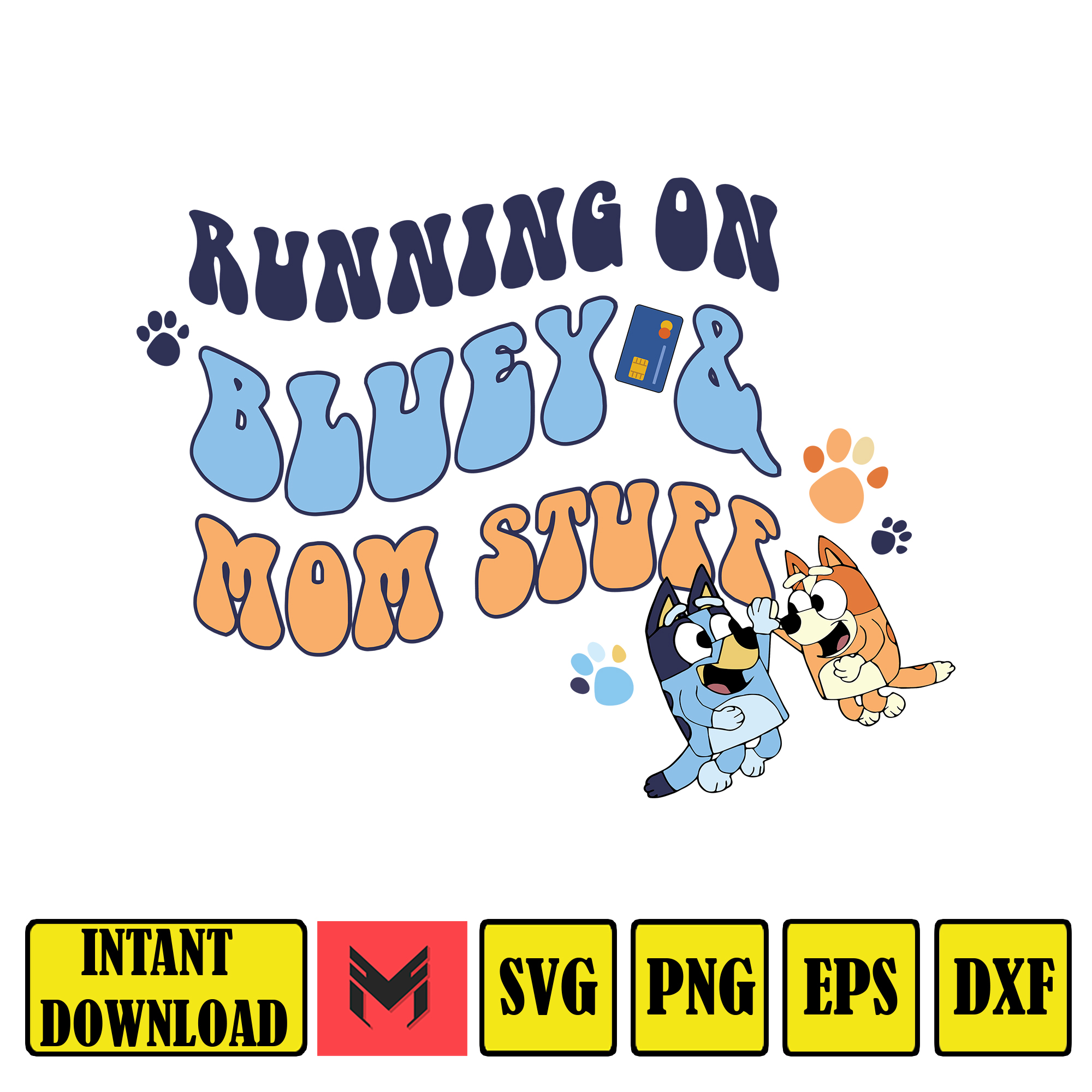 Running on Bluey and Iced Coffee Png, Running on Bluey & Ice | Inspire ...