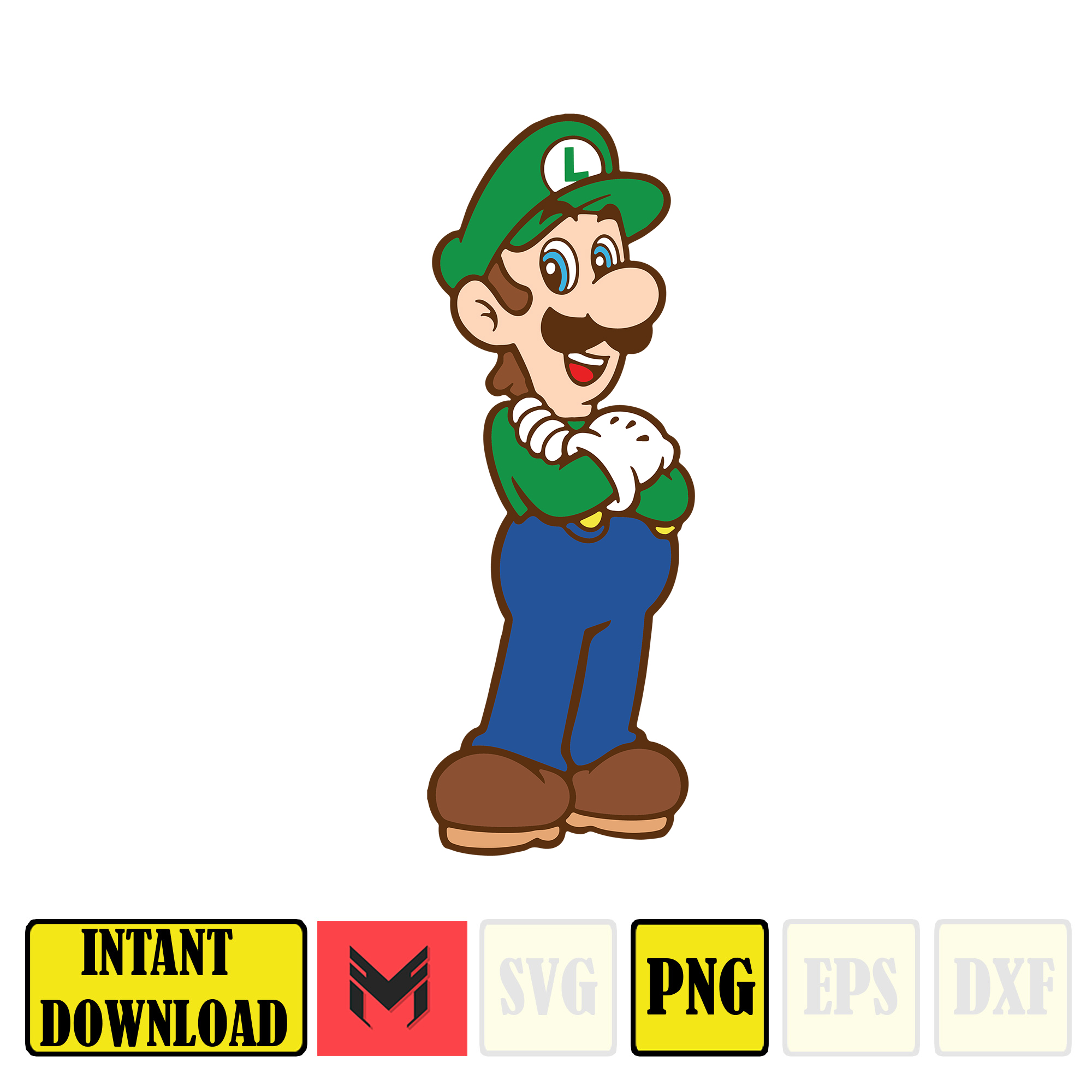 Super Mario PNG, Mario Family Layered svg Files, Super Mario - Inspire ...