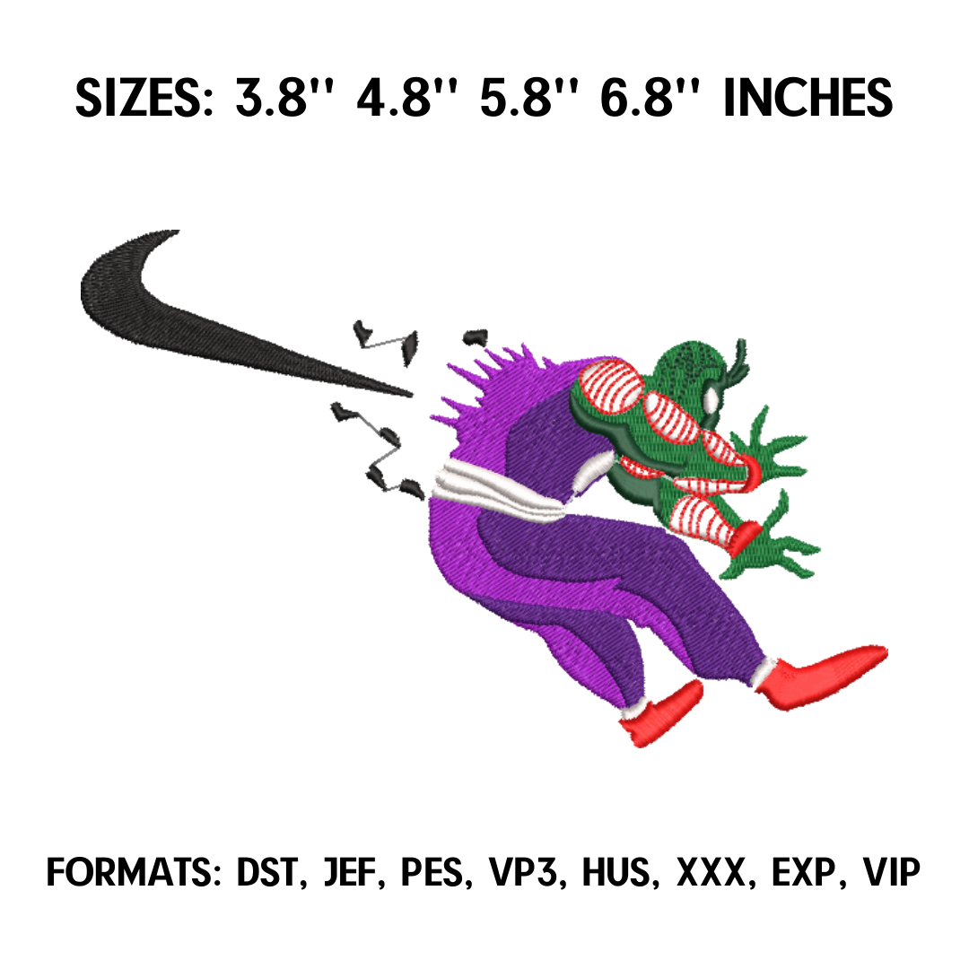 Piccolo E Ralph Embroidery Design File, Anime Embroidery Des | Inspire ...