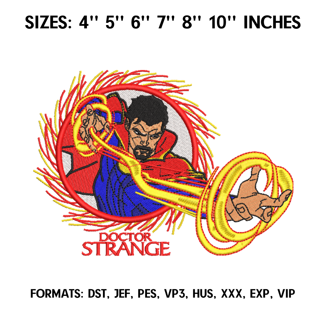 Doctor Strange Embroidery Design File, Marvel Embroidery Des | Inspire ...
