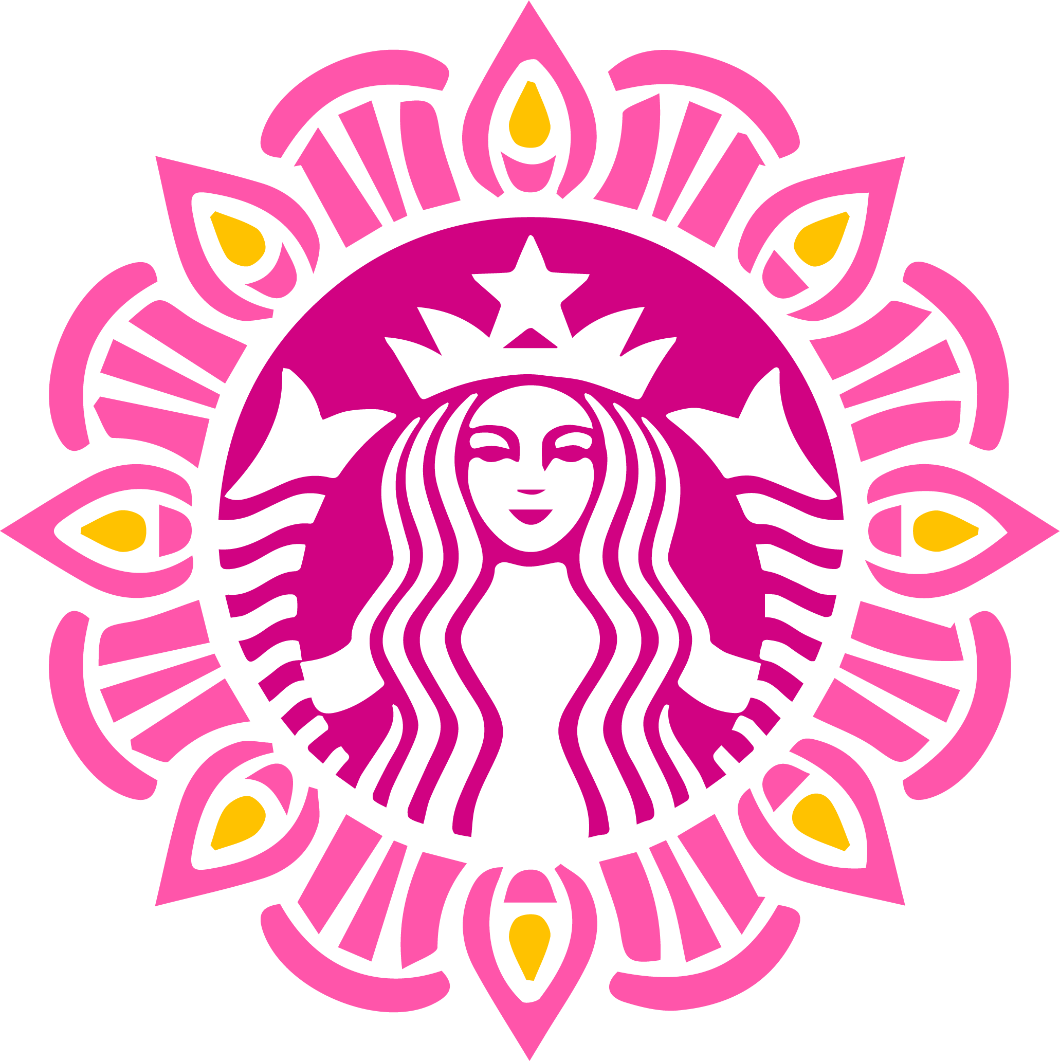 Flower Starbuck Bundle Svg, Starbucks Svg, Starbucks Logo Sv - Inspire ...