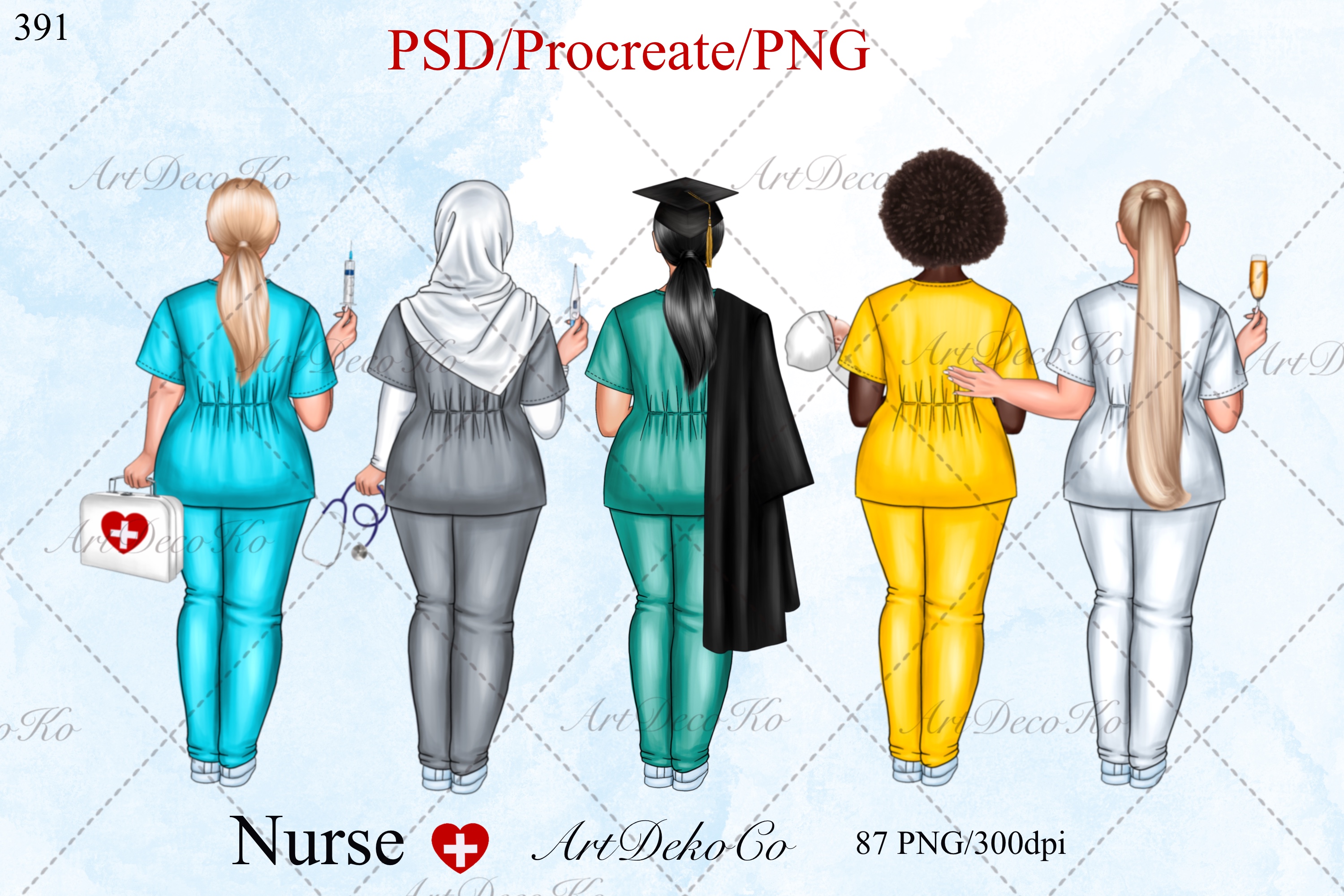 Nurse DIY Clipart, Doctor Png, Medical Graduate | Inspire Uplift